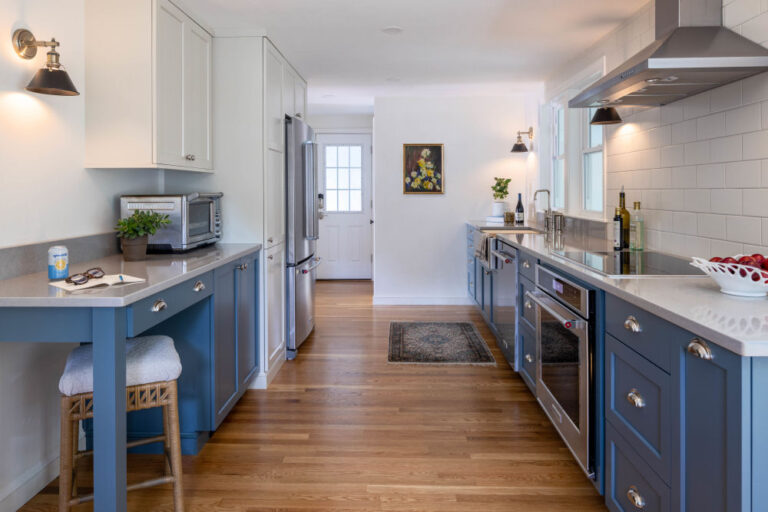 Beautiful and Functional Galley Kitchen | McGuire + Co. Kitchen & Bath